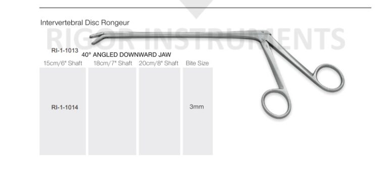 Intervertebral Disc Rongeur 40 Degree Angled Downward Jaw - Neuro ...