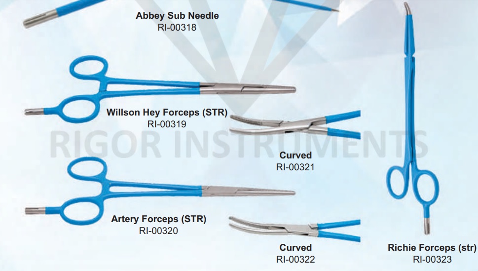 Artery Forceps Curved – Electro Surgical Instrument (RI-00322) - Rigor ...
